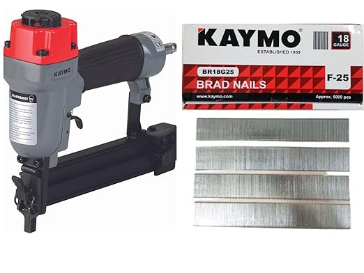 Kaymo Pneumatic Brad Nailer ECO-PB18G50 With 18 Gauge Brad Nails (Brad ...