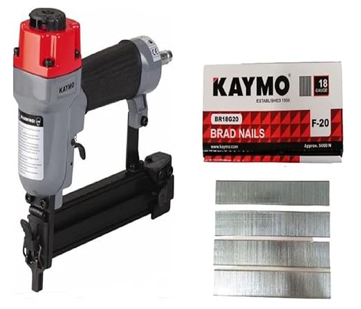 Kaymo Pneumatic Brad Nailer ECO-PB18G50 With 18 Gauge Brad Nails (Brad ...