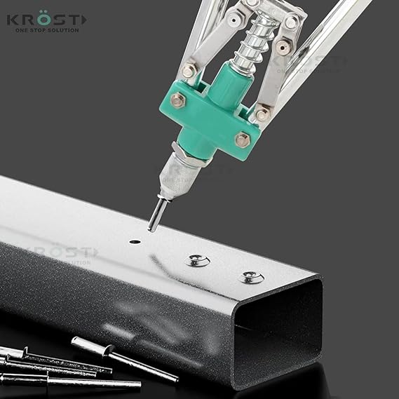 KROST 17" Non Slip Double Handle Rivet Gun With Pop Rivets, Hand Pull ...
