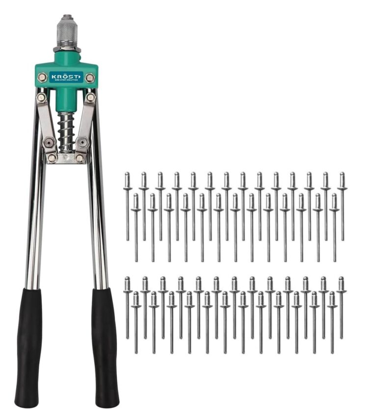 KROST 17" Non Slip Double Handle Rivet Gun With Pop Rivets, Hand Pull ...