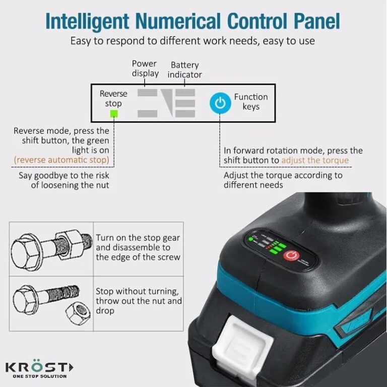 KROST PRO Series Multi Combo Kit, Cordless Impact Drill, Angle Grinder ...
