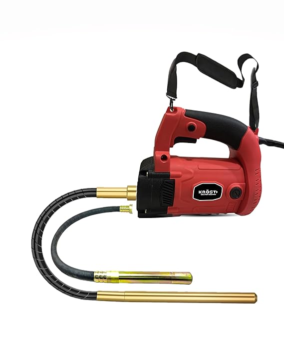 KROST 3000W Extensive 35 mm Concrete Vibrator Drill Needle with Shoulder Belt Strap for Easy ...